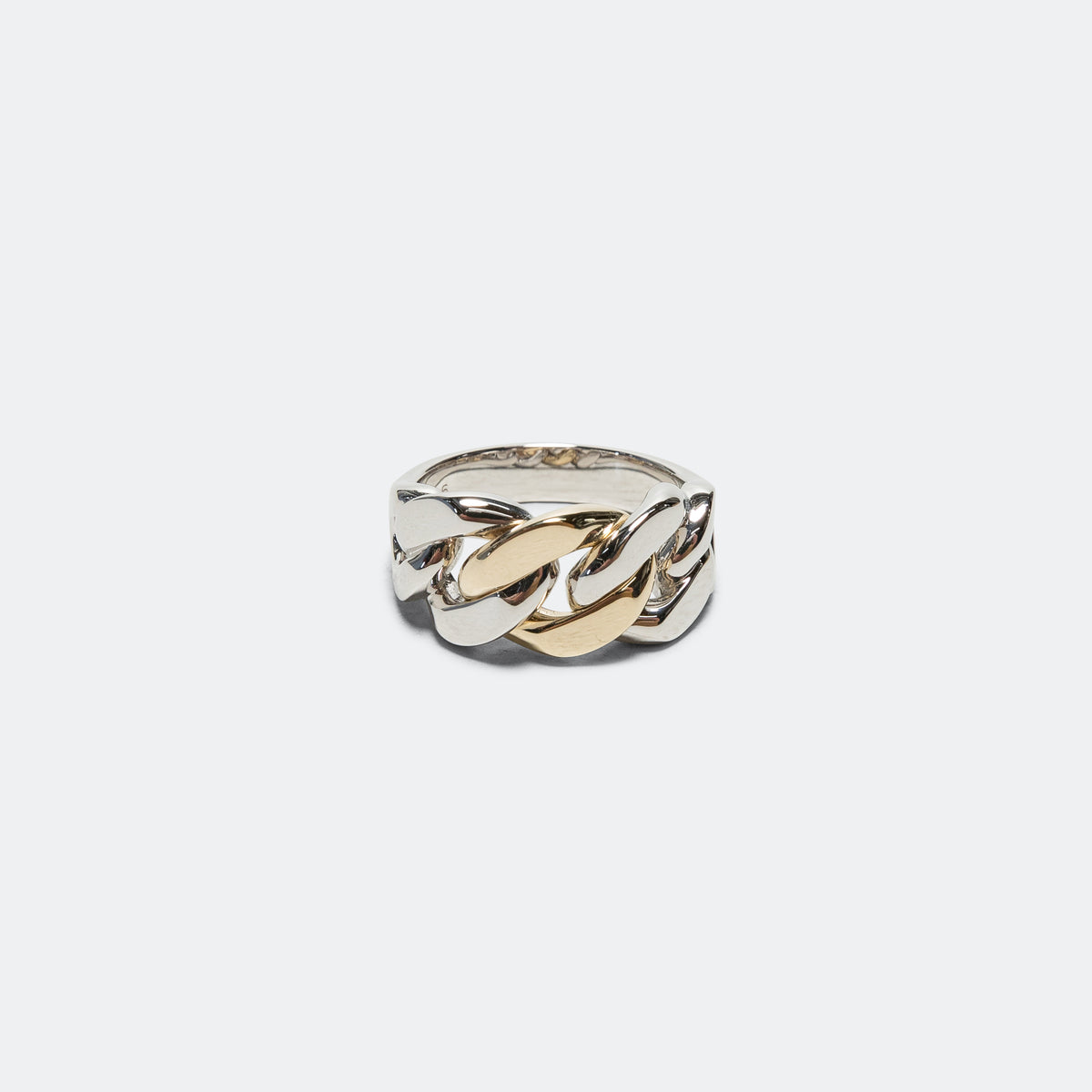 Tom Wood Dean Ring Duo - 925 Silver/9K Gold | UP THERE