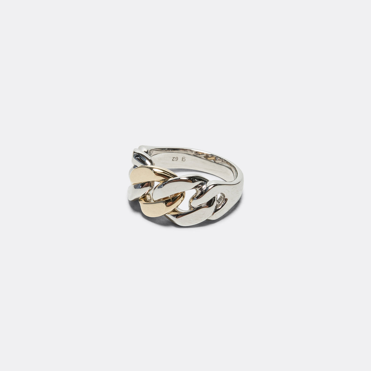Tom Wood Dean Ring Duo - 925 Silver/9K Gold | UP THERE