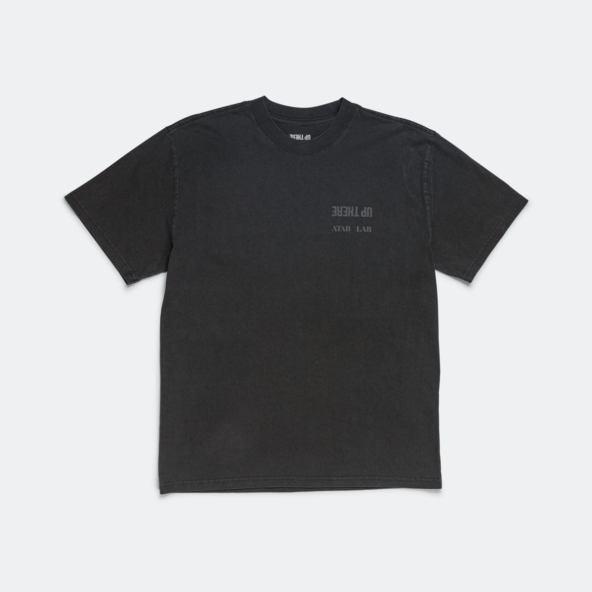 UP THERE X ATAB Lab 'Chess Board' Tee - Faded Coal/Reflective