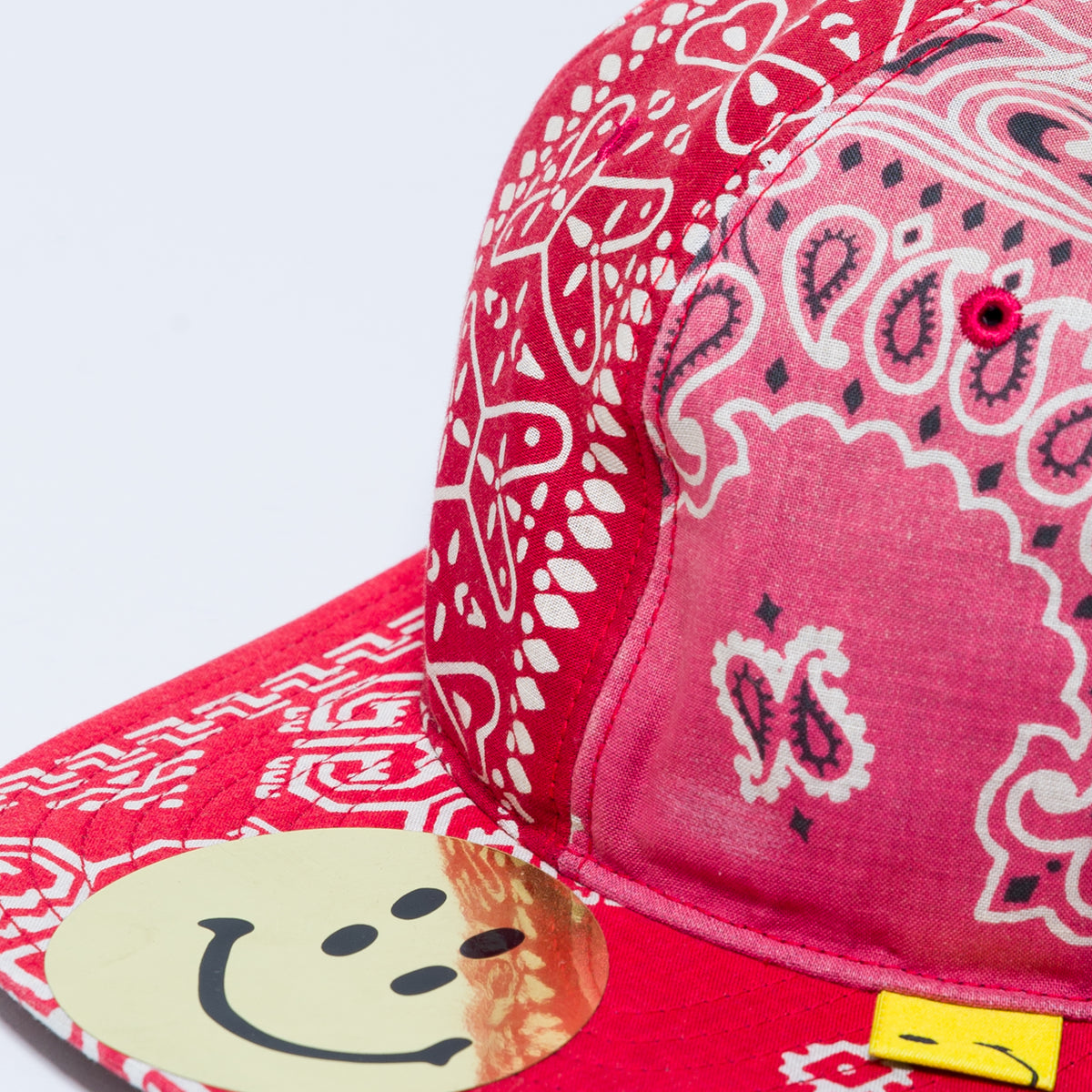 Kapital Cotton Bandana Patchwork Baseball Cap - Red | Up There Store ...