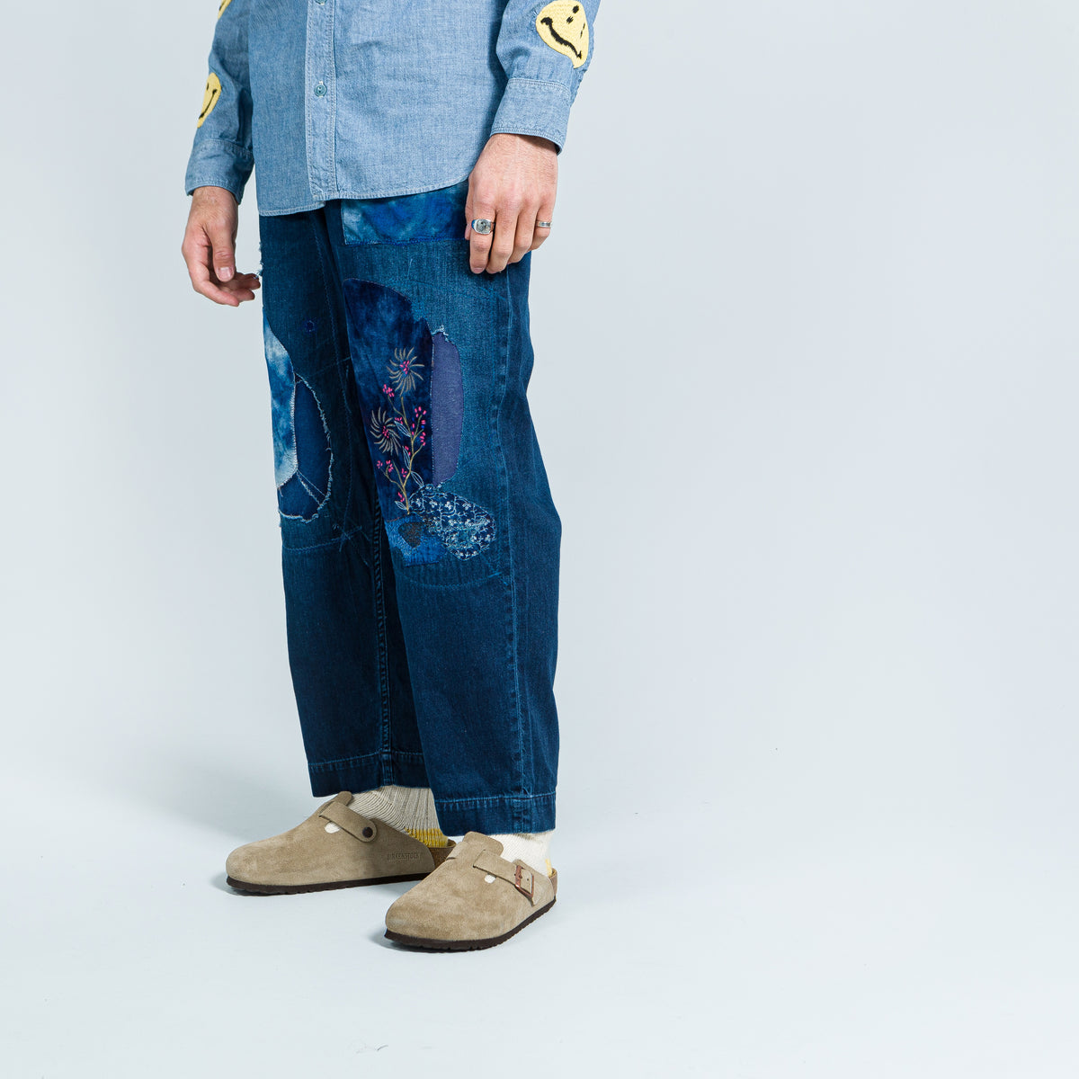 IDGxIDG Denim High Waisted Nime Pants (Gypsy Patch Remake) - Indigo ...