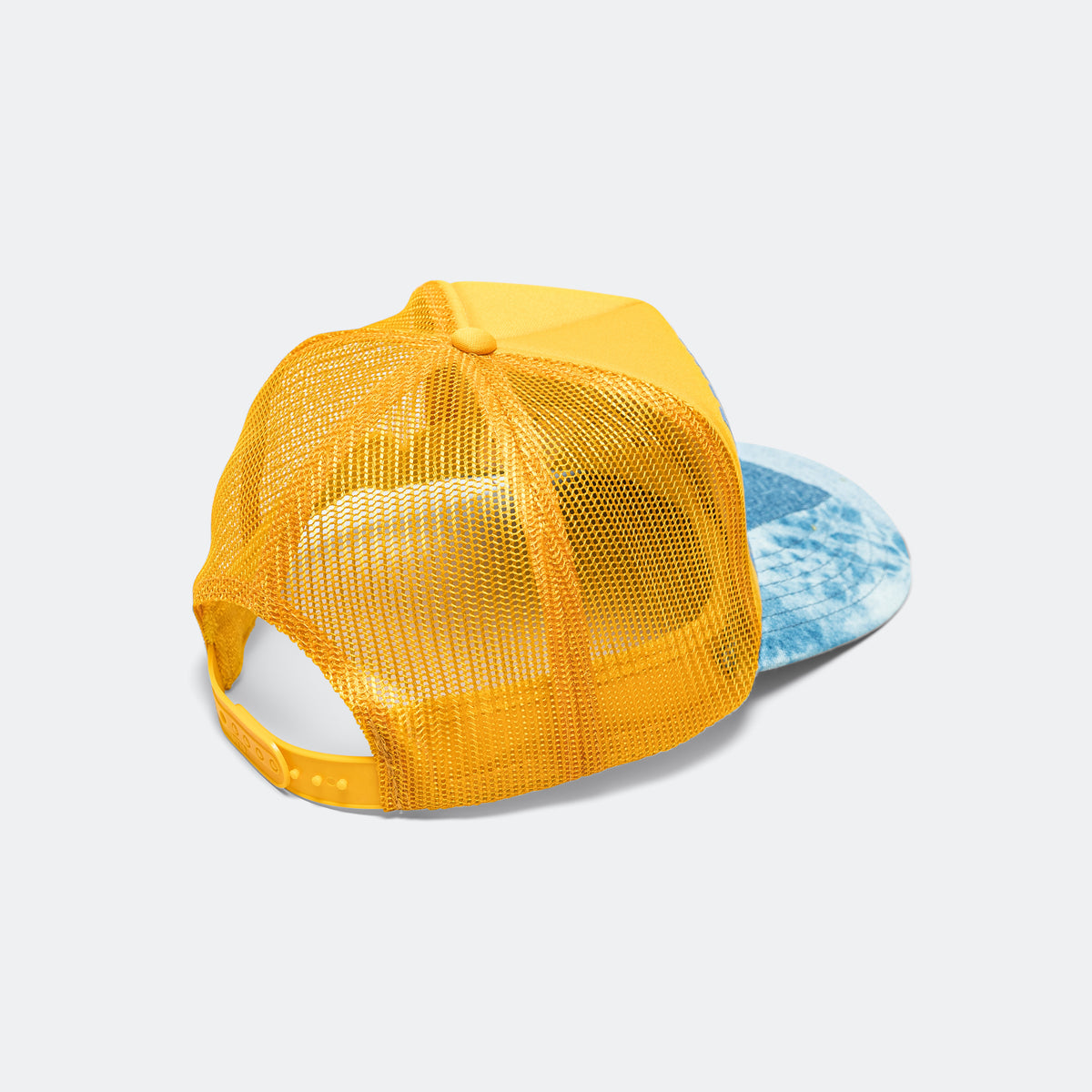 KAPITAL DENIM REPAIR SERVICE Re-Construct Trucker Cap - Gold | Up There ...