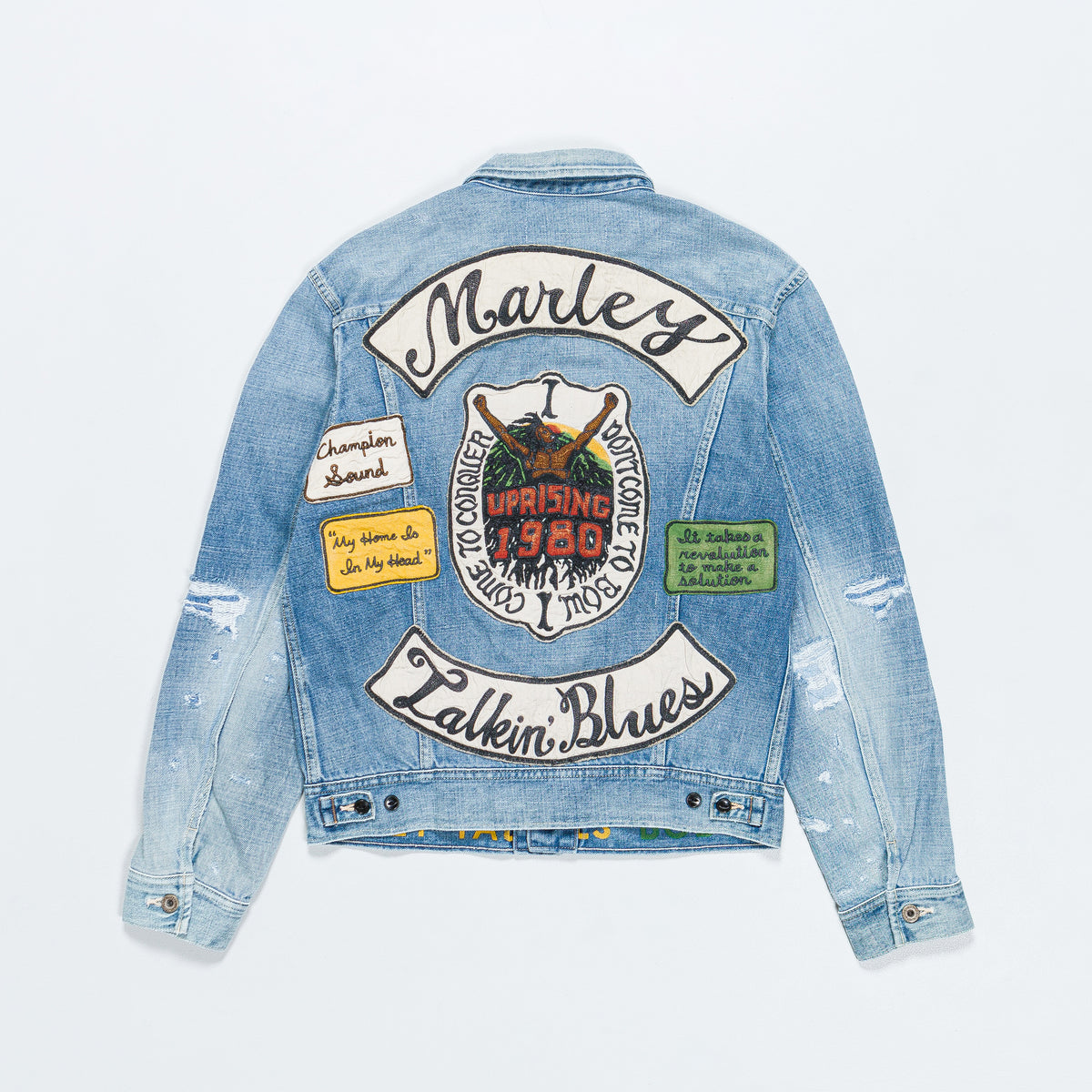 14oz Denim MARLEY UPRISING Jacket - Light | UP THERE